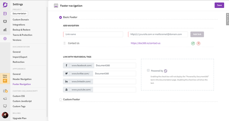 Feature Spotlight – Custom Footer Navigation in Document360 - Document360