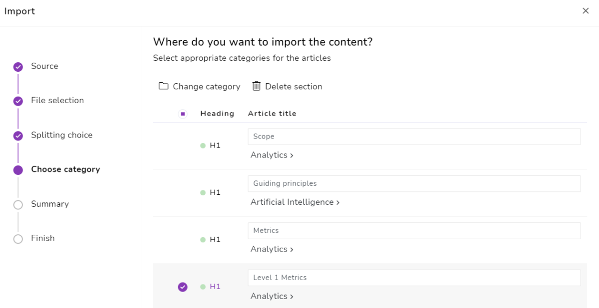 How to Import Word Document into Knowledge Base - Document360