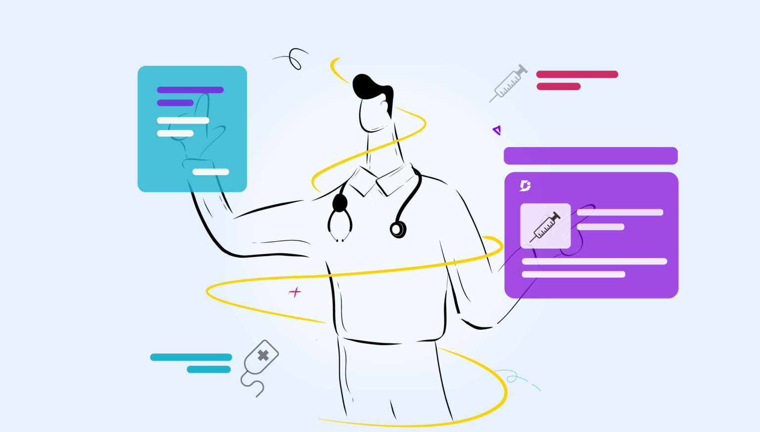 How is knowledge management used in healthcare?