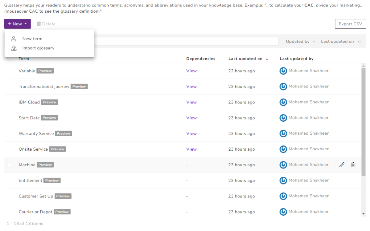Glossary: A Valuable Resource for Knowledge Sharing - Document360