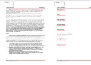 Guide to Create an Operation & Maintenance Manual