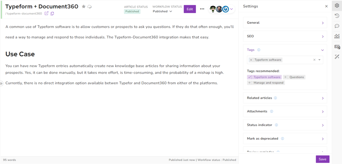AI Tag Recommender: Quick and easy way of labelling articles