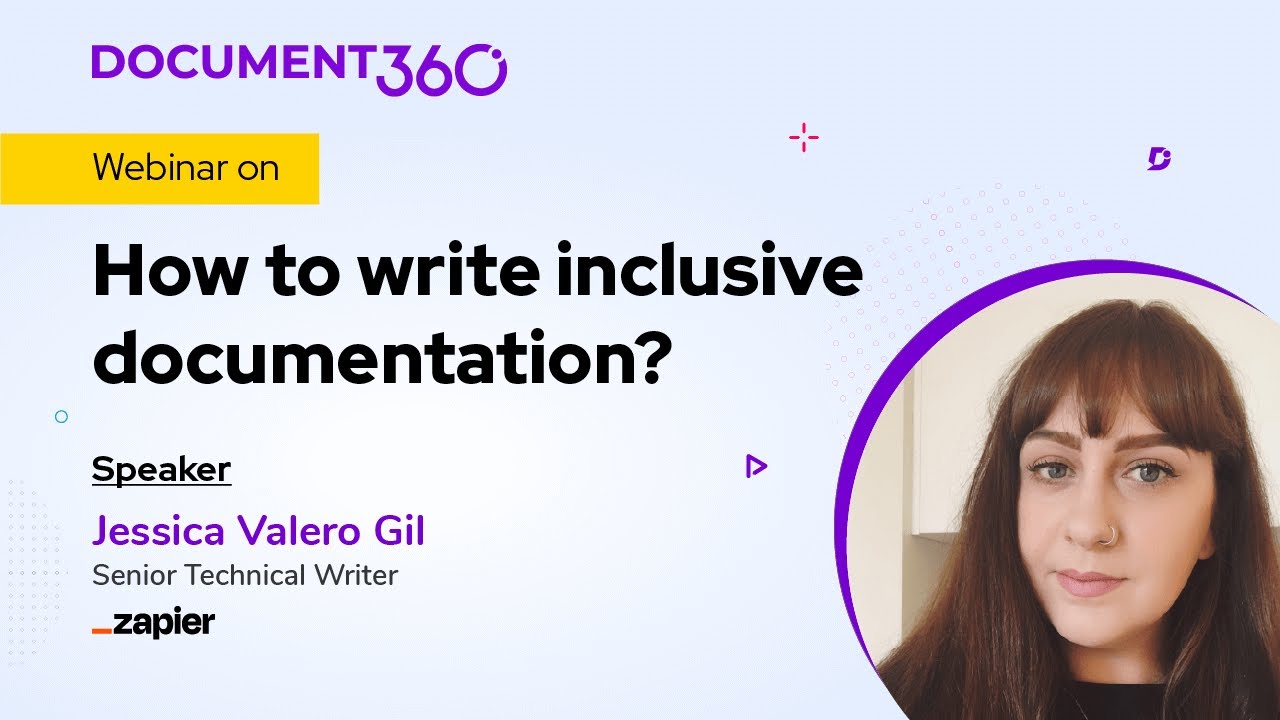 Webinar on how to write inclusive documentation?