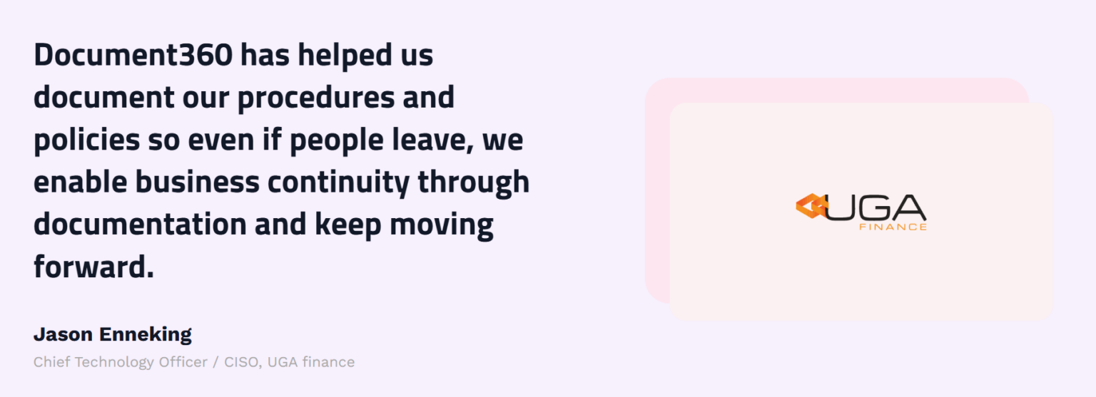 Streamline Policy & Procedure Documentation with Document360